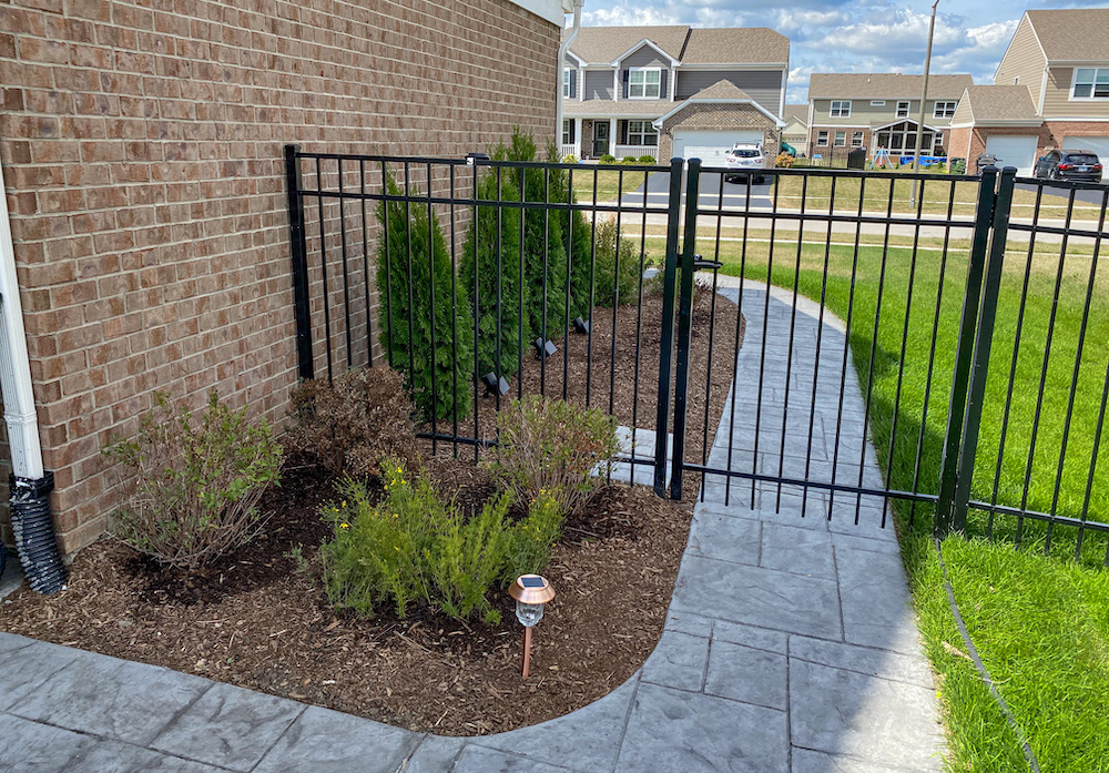 Designing and Installing a Stamped Concrete Backyard Path • Ashley Burk ...