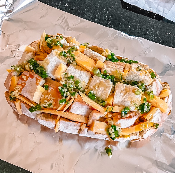 Easy Cheesy Garlic Loaf Appetizer • Ashley Burk Home + Lifestyle