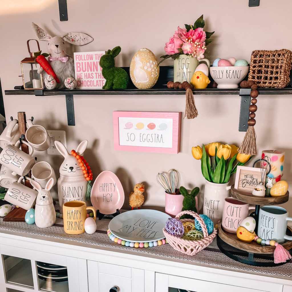 Colorful Rae Dunn Easter Display • Ashley Burk
