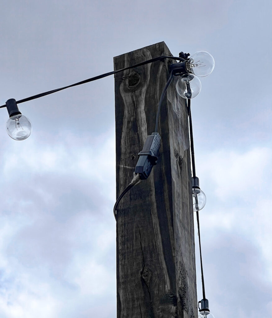 How to Install Strands of Patio String Lights • ashleyburk.com