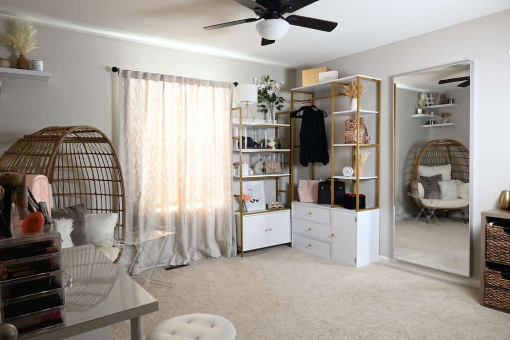 Easy & Dreamy Dual Purpose Closet Office Makeover • Ashley Burk Home ...