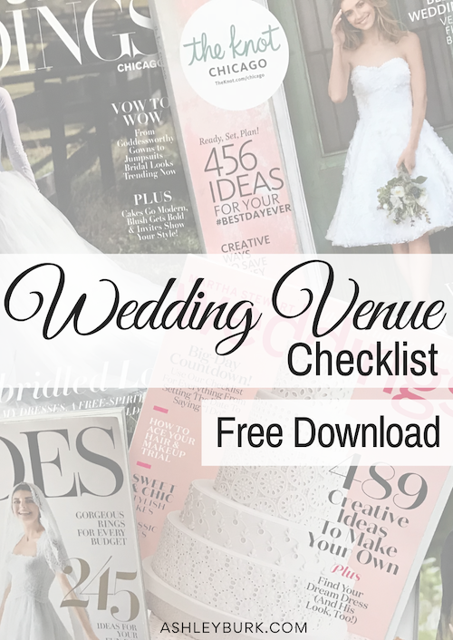 Wedding Venue Checklist Free Download • Ashley Burk Home Lifestyle